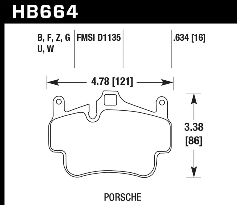 Hawk 06-14 Porsche Cayman Rear HP+ Brake Pads – 9T Performance
